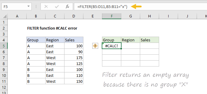 How To Fix The Calc Error Excel Formula Exceljet